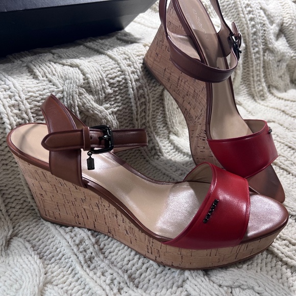 Coach | Shoes | Coach Wedge Sandals | Poshmark